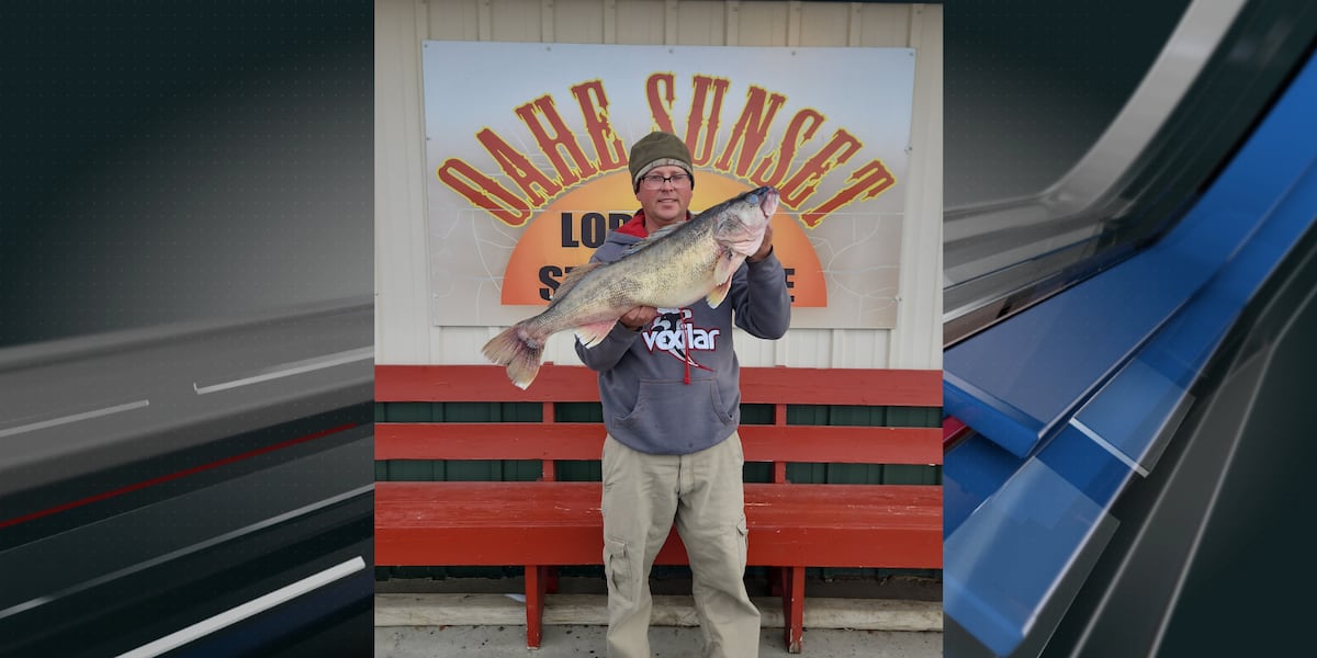 SD state record walleye caught near Mobridge SD state record walleye caught near Mobridge