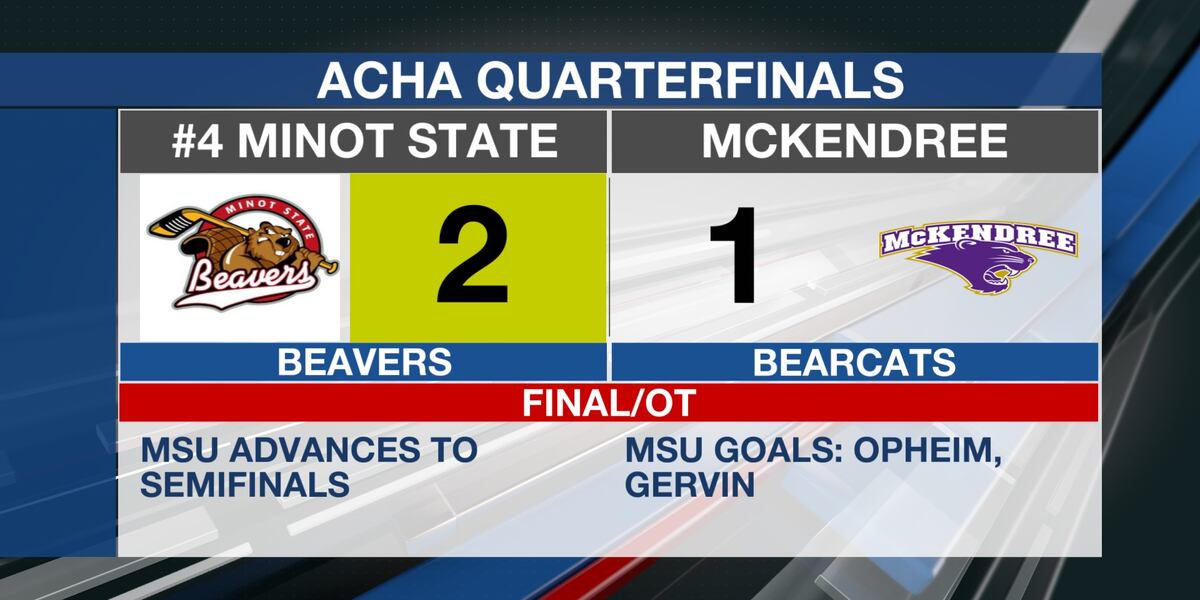 Minot State notches second-straight OT win to advance to ACHA semis Minot State notches second-straight OT win to advance to ACHA semis